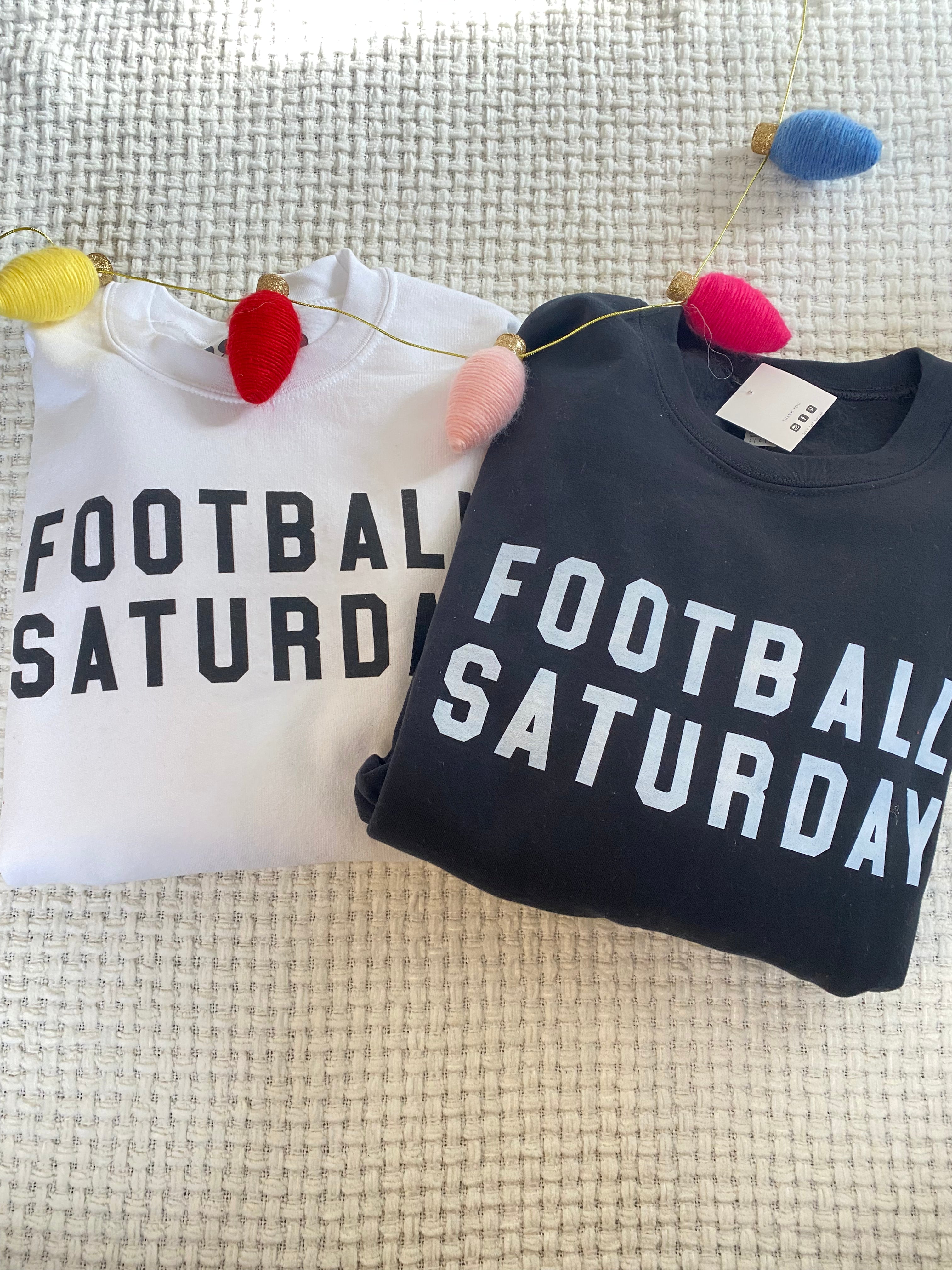 Football Saturday Crew | Black & White Crews – AGM Designs