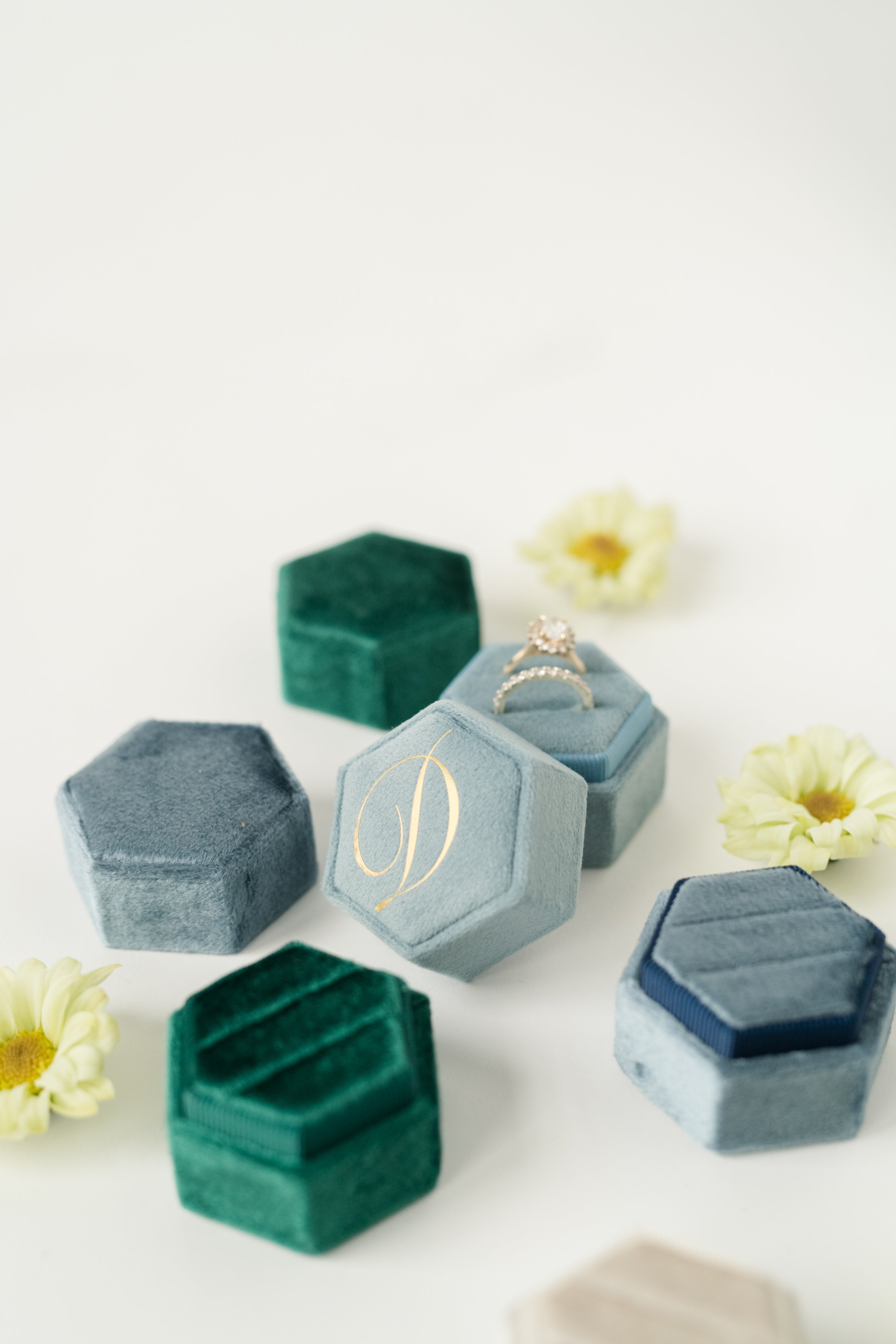Patti Ring Box | Personalized Ring Box - Initial – AGM Designs